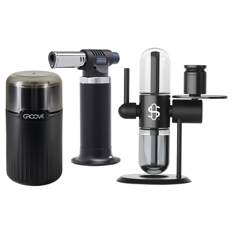 Cloud Chaser Kit – Stundenglass Kompact, Electric Grinder & Torch – PuffItUp